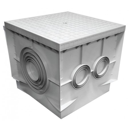 REGARD DE BRANCHEMENT EN PP 600X600 GRIS